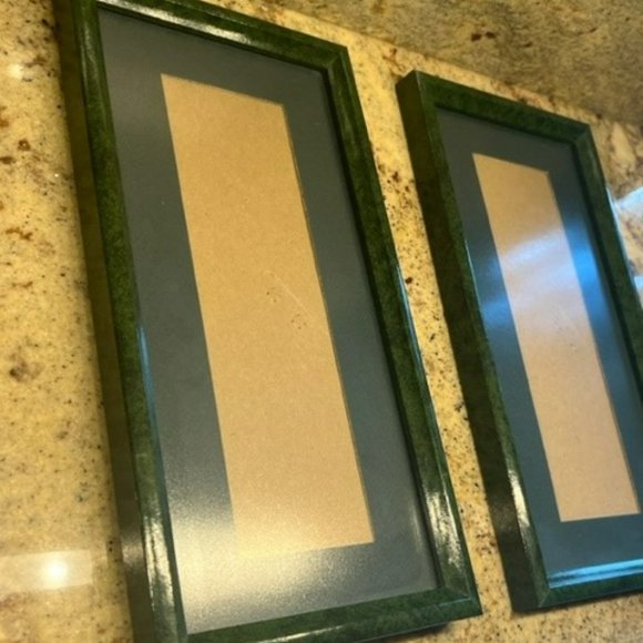 Kodak | Accents | Pair Of Green Marblelook Picture Frames With Green ...